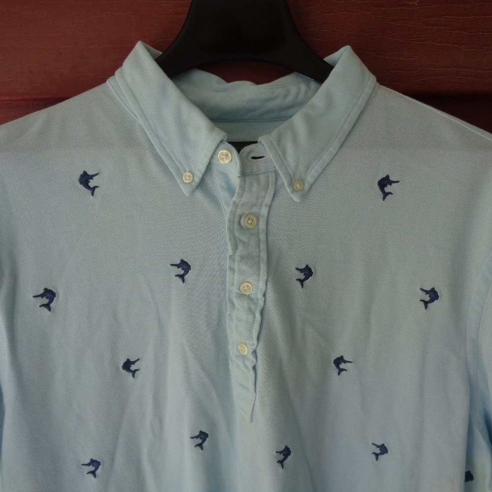Men's Ralph Lauren Marlin Fish Polo Shirt - Xxl - Gem